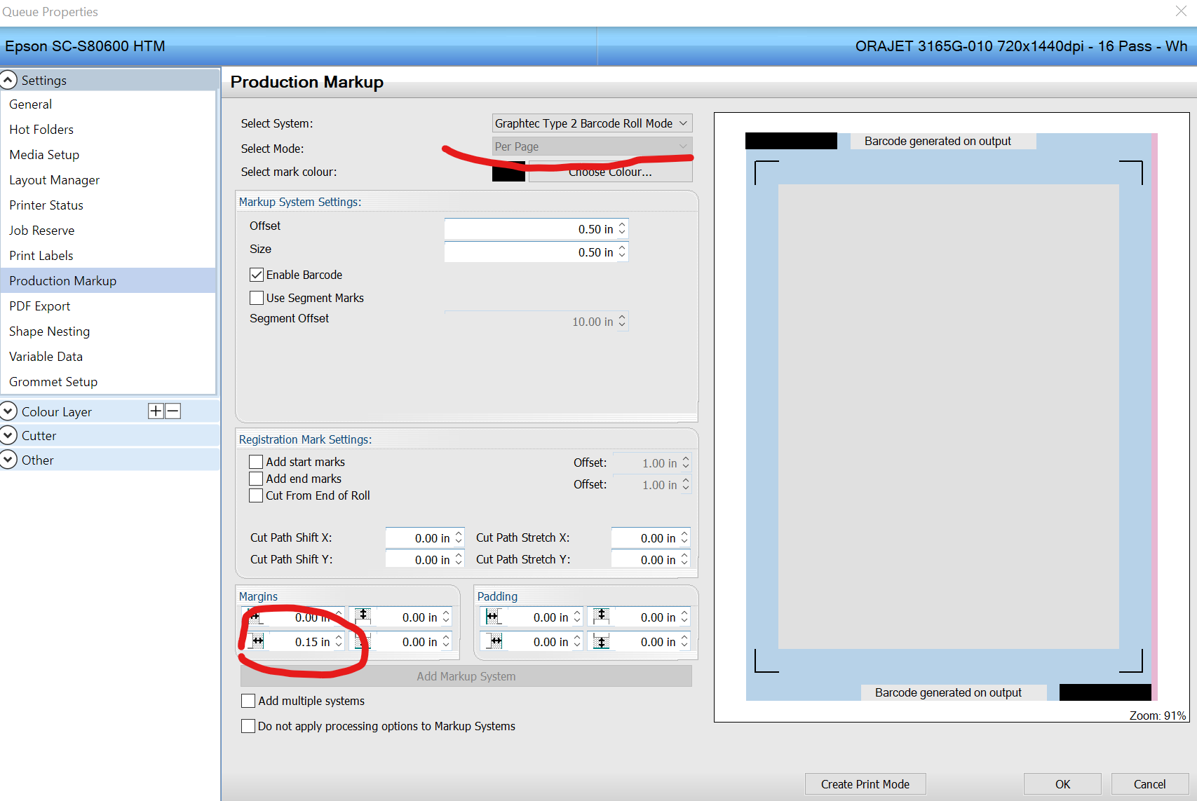 Setting up Graphtec FC900 Datalink Barcodes For Print and Cut Jobs