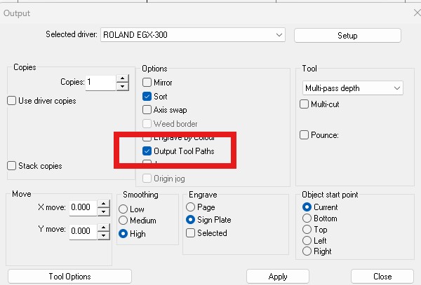 I am getting the error " No Objects to engrave". How can I fix this?