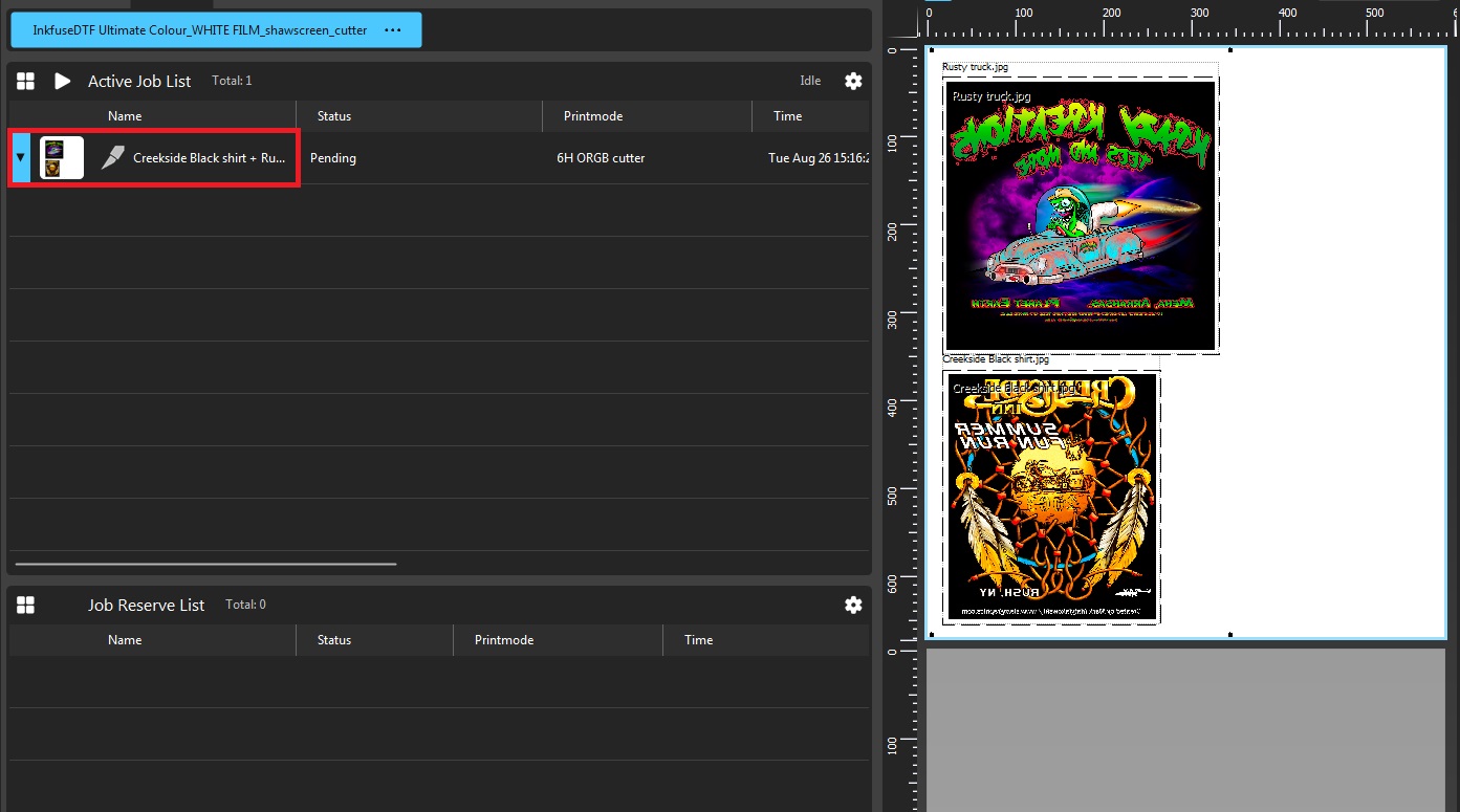 What's the difference between the Layout modes in Queue Properties, Layout Manager