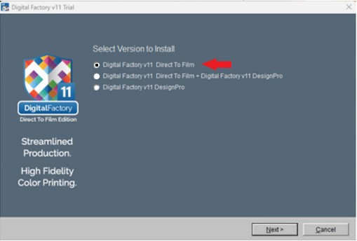 How to install Digital Factory 11 as Trial or with an Activation Code