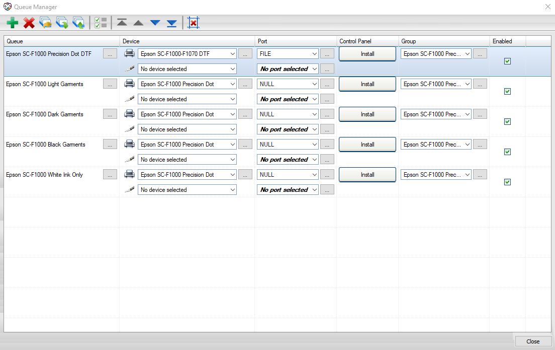 Queue Manager : problem with downsizing the window.