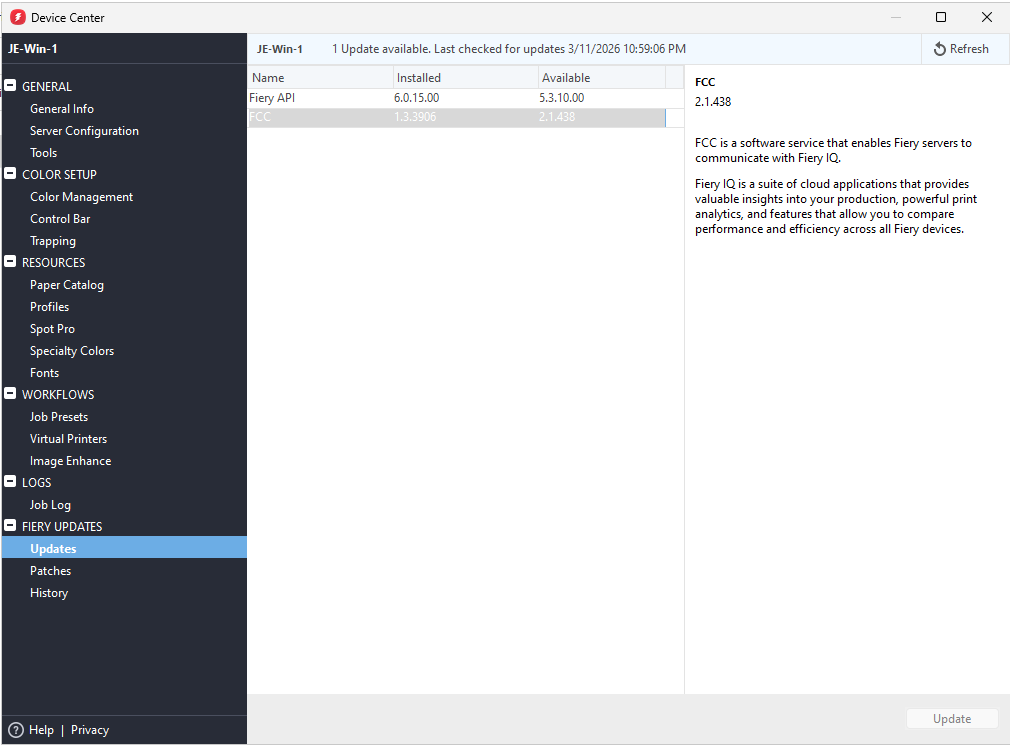 Fiery IQ onboarding and Fiery IQ applications will not function with ...